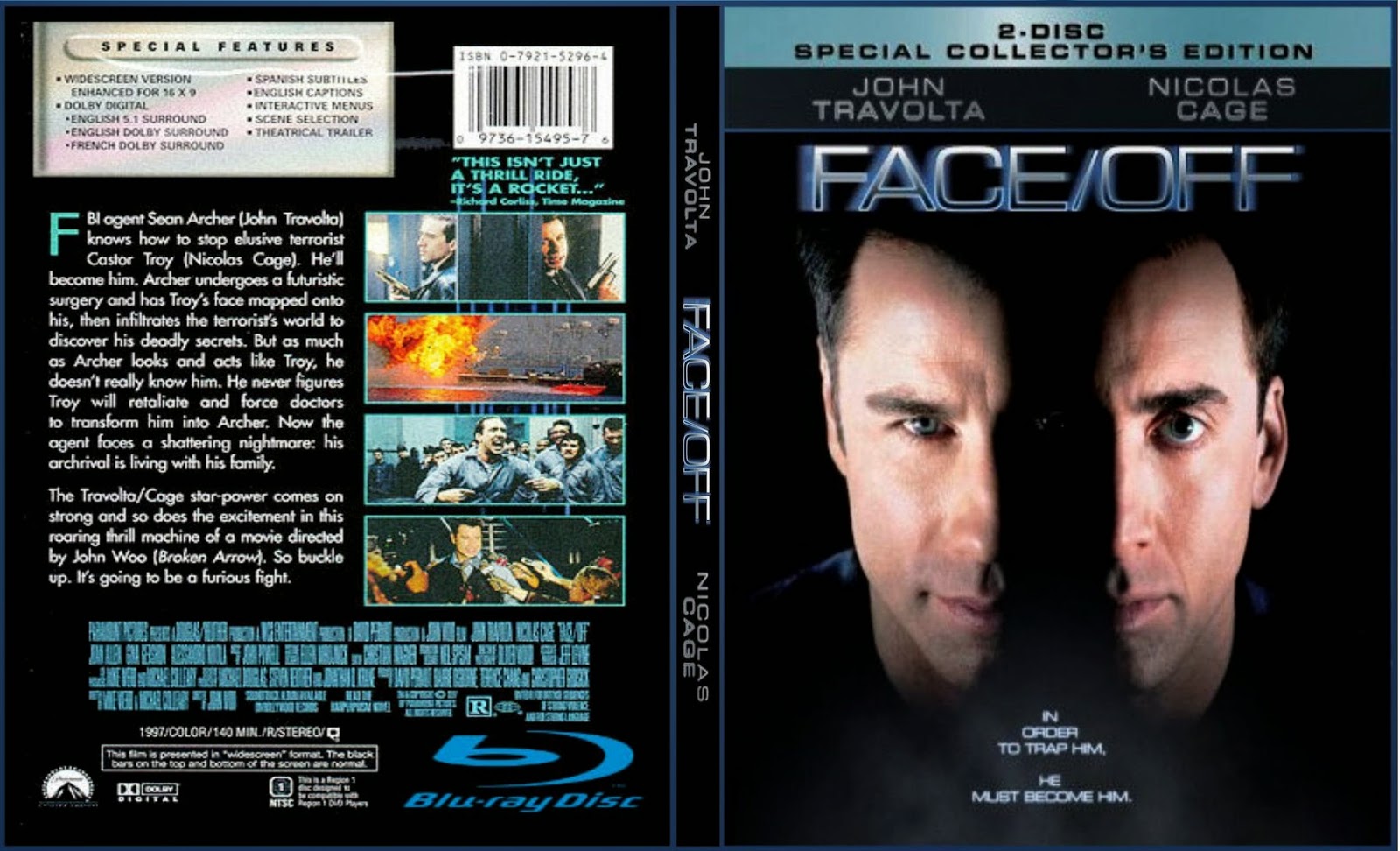 Tudo Gtba: Face Off - Cover Blu-Ray Movie
