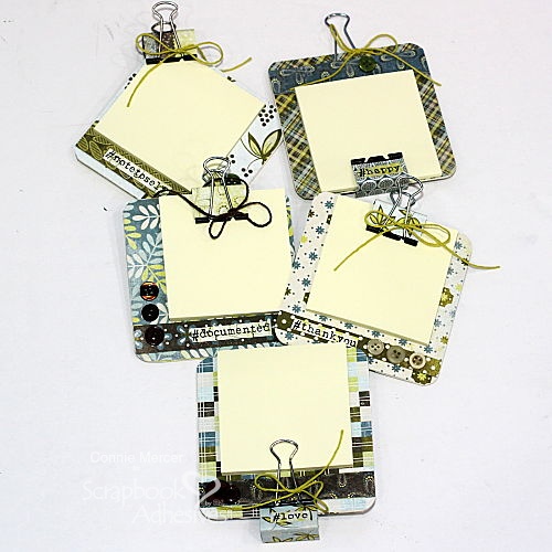 crafty goodies: Coaster Clipboards with Scrapbook Adhesives by 3L~