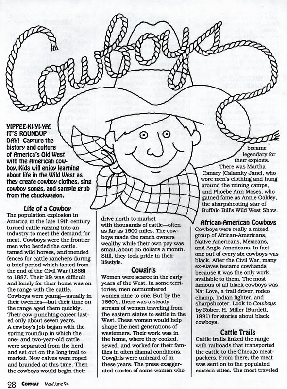 ELEMENTARY SCHOOL ENRICHMENT ACTIVITIES: COWBOY'S CAMP