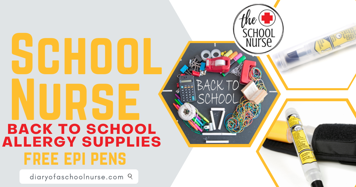 Diary Of A School Nurse: FREE EPI PENS FOR SCHOOLS!