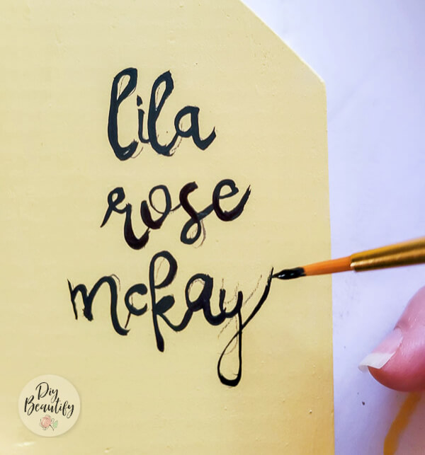 DIY Mini Hand Painted Sign for Nursery - DIY Beautify - Creating Beauty ...