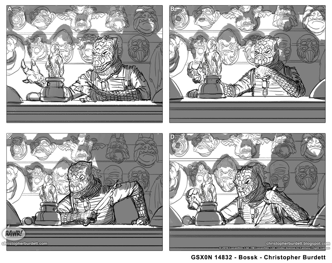 The DOODLES, DESIGNS, and aRT of CHRISTOPHER BURDETT: Star Wars Process ...