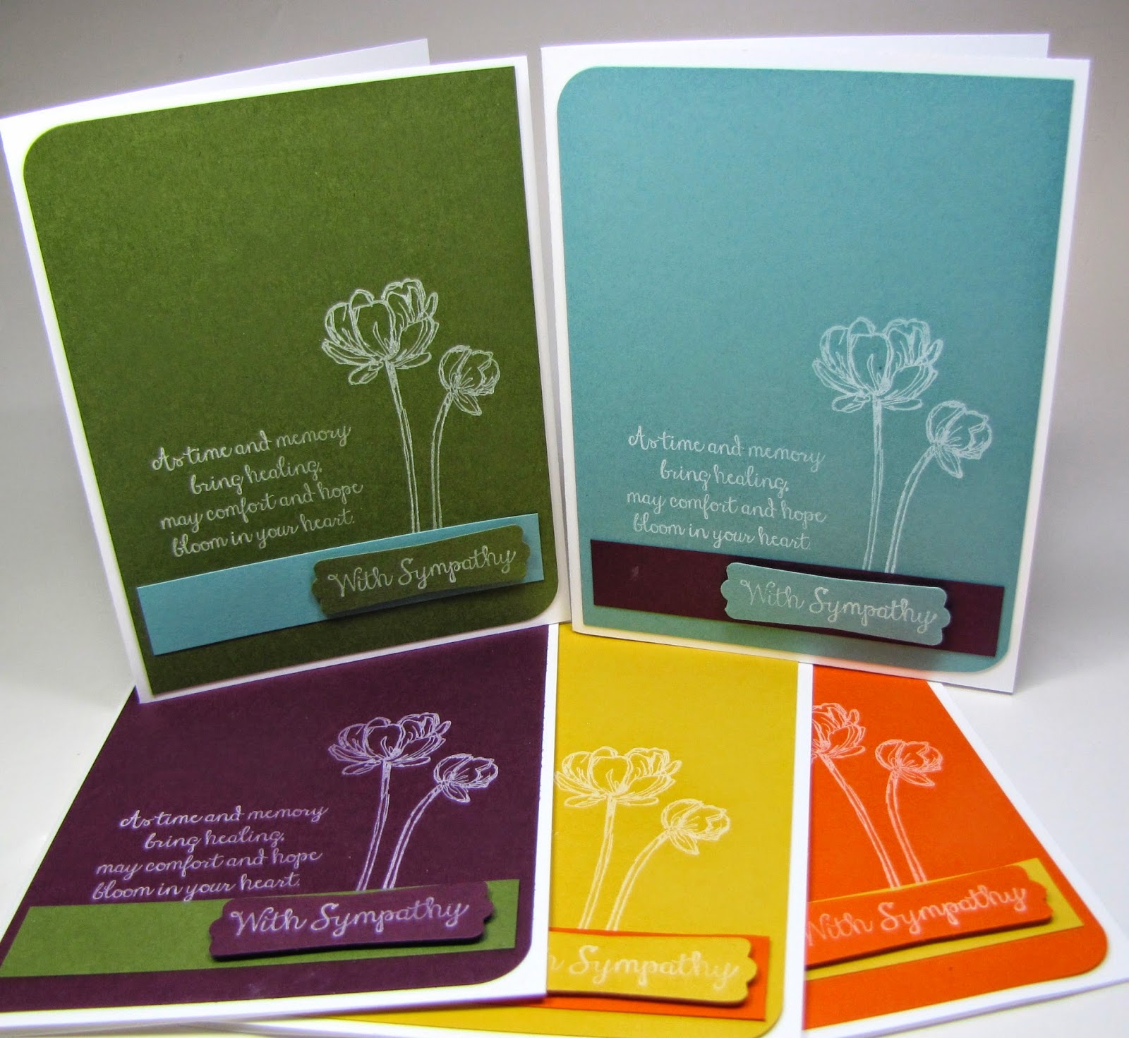 Maddiebug Designs: 2014-2016 In Color Sympathy Cards