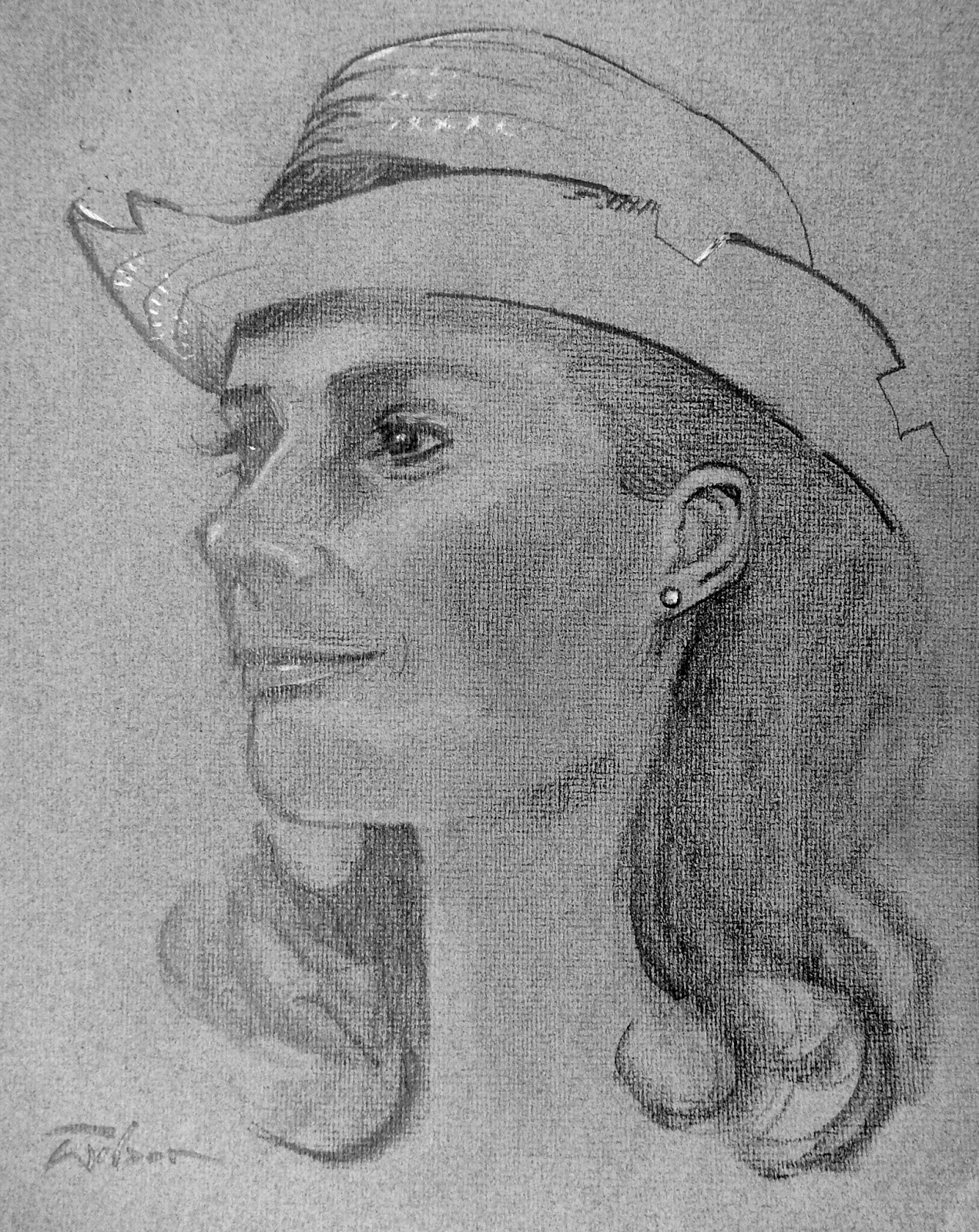 Artist Ron Wilson - Canada: "Marcela" drawings at Goward House