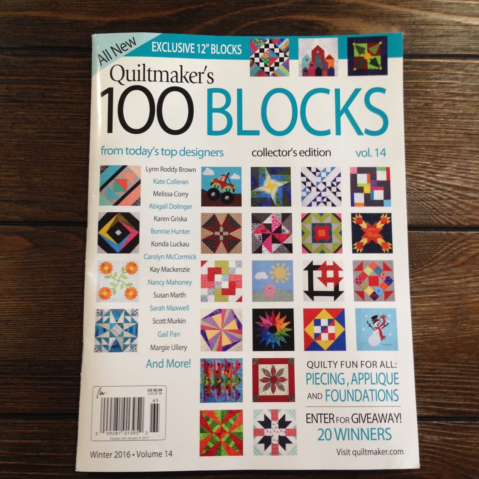 Spun Sugar Quilts: Quiltmaker's 100 Blocks magazine Giveaway!