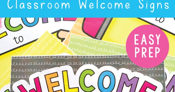 Classroom Welcome Signs | From the Pond