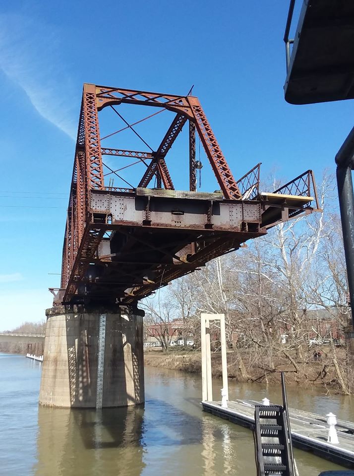 Industrial History: Idle/Trail/B&O Harmar Bridge over Muskingum River ...