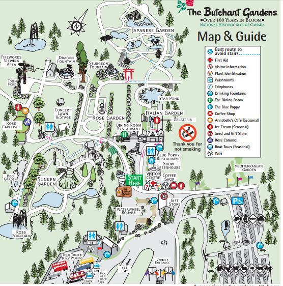 Butchart Gardens Map ~ Garden Ideas