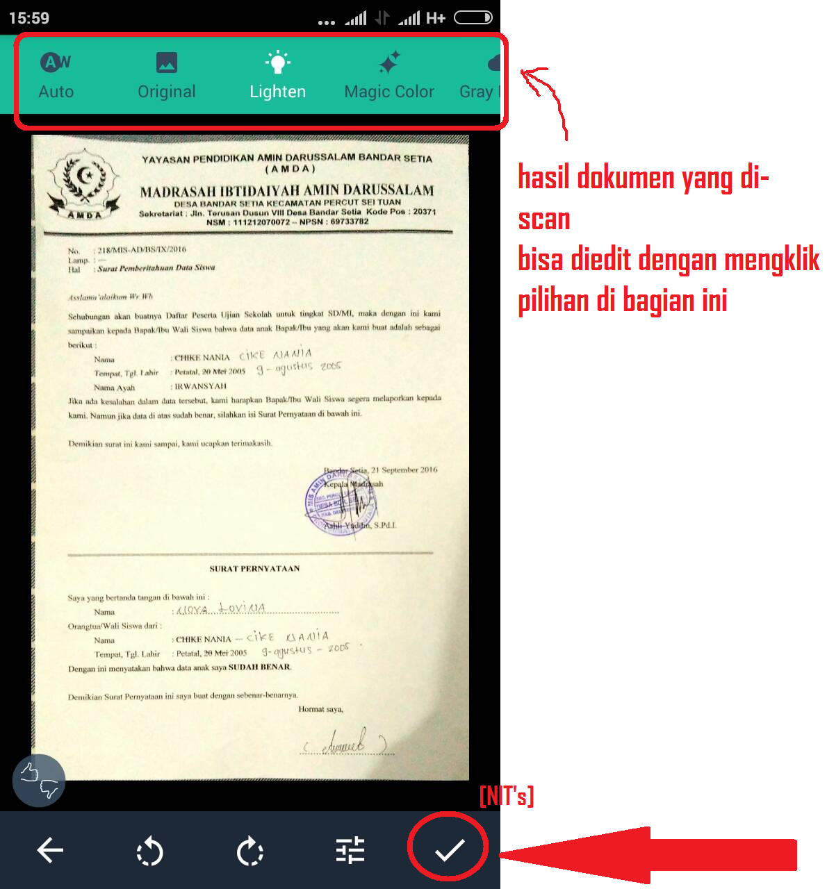 MTs. AMIN DARUSSALAM: CamScanner - Cara Scan Dokumen Menggunakan Camera ...