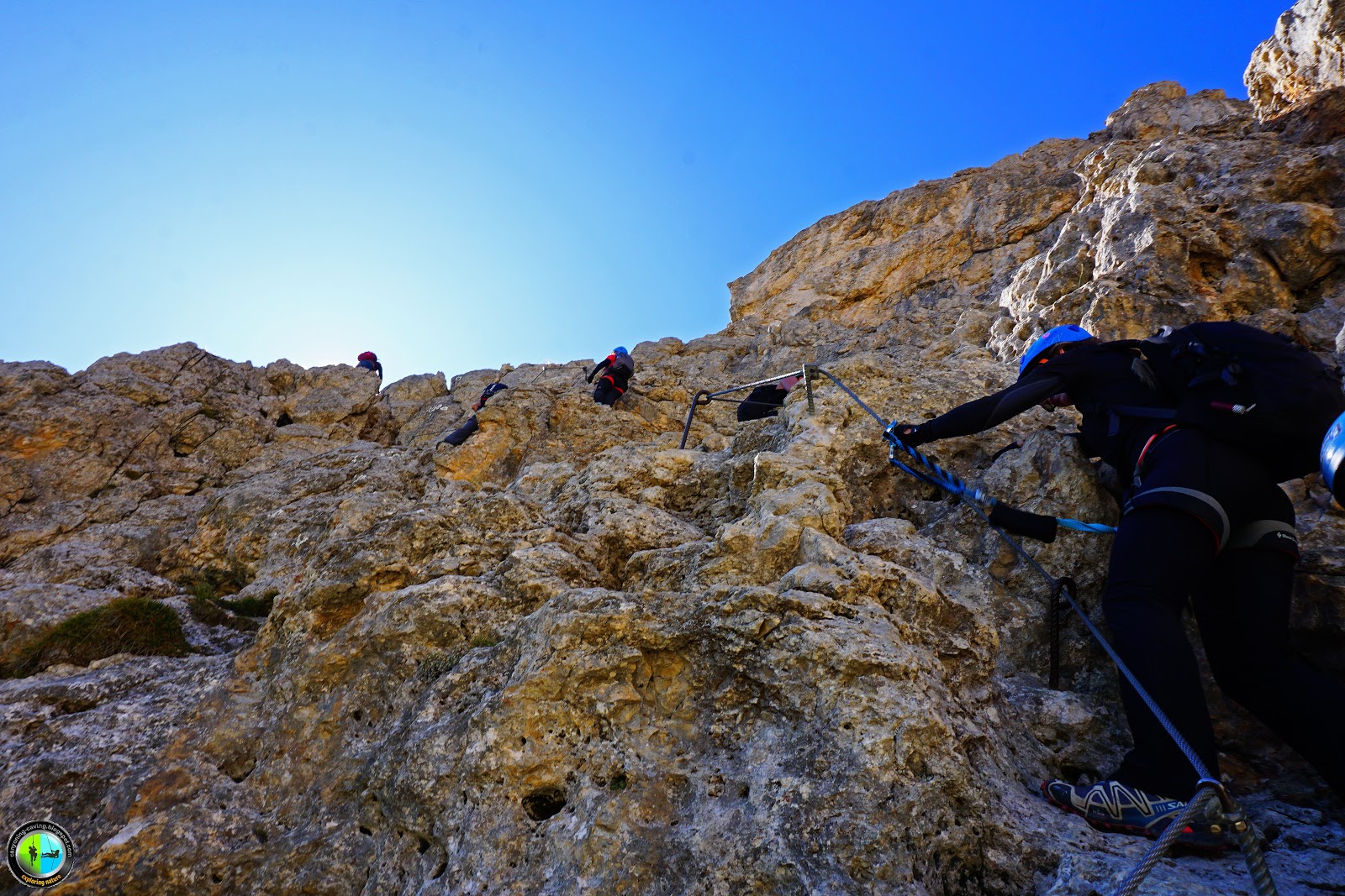 Canyoning - Caving: Via ferrata Massare, Rosengarden group, Dolomites