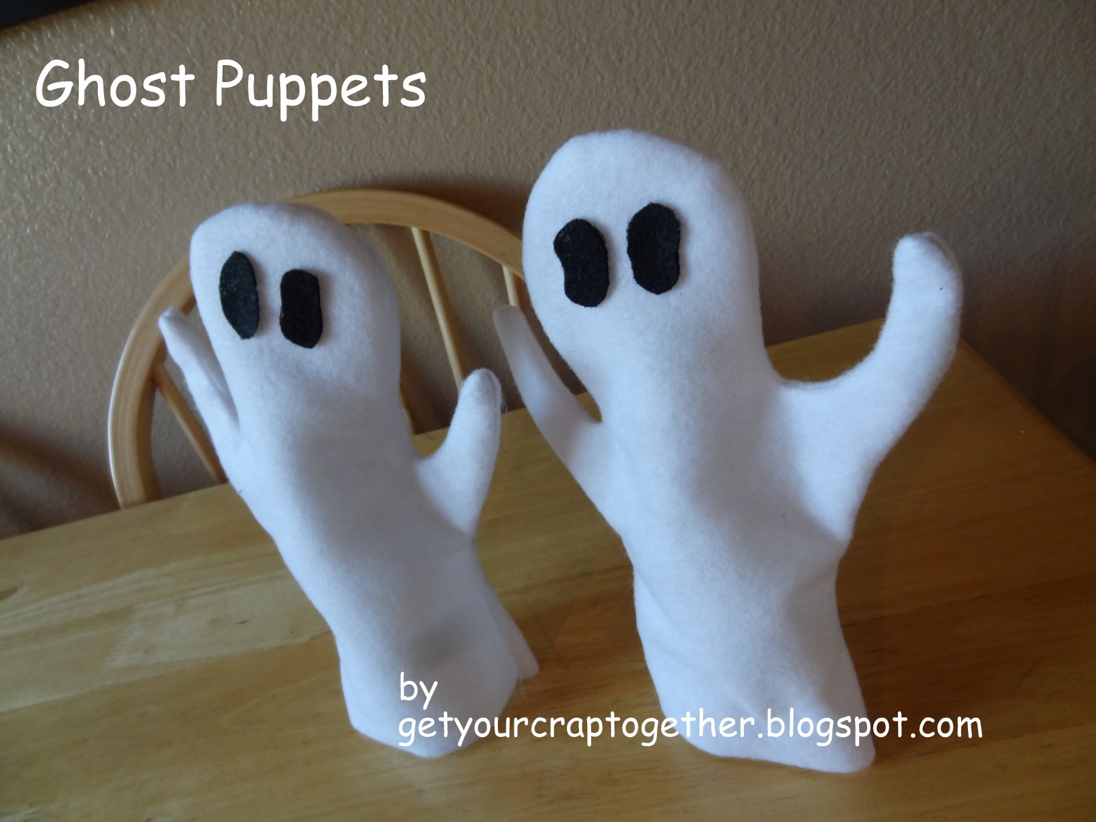 31 Days of Halloween: Ghost Puppets - GYCT Designs