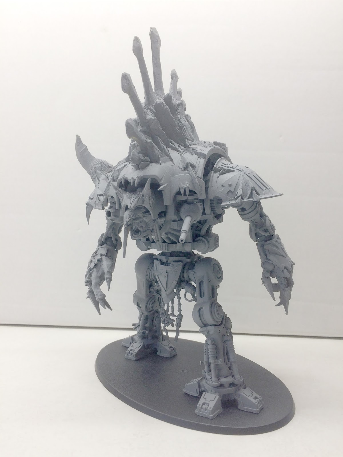 Bluewarp studios: Daemon Knight of Khorne - Chaos Knight Conversion