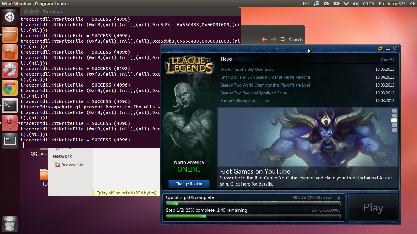 Something for Nothing: HowTo: Play League of Legends on Linux