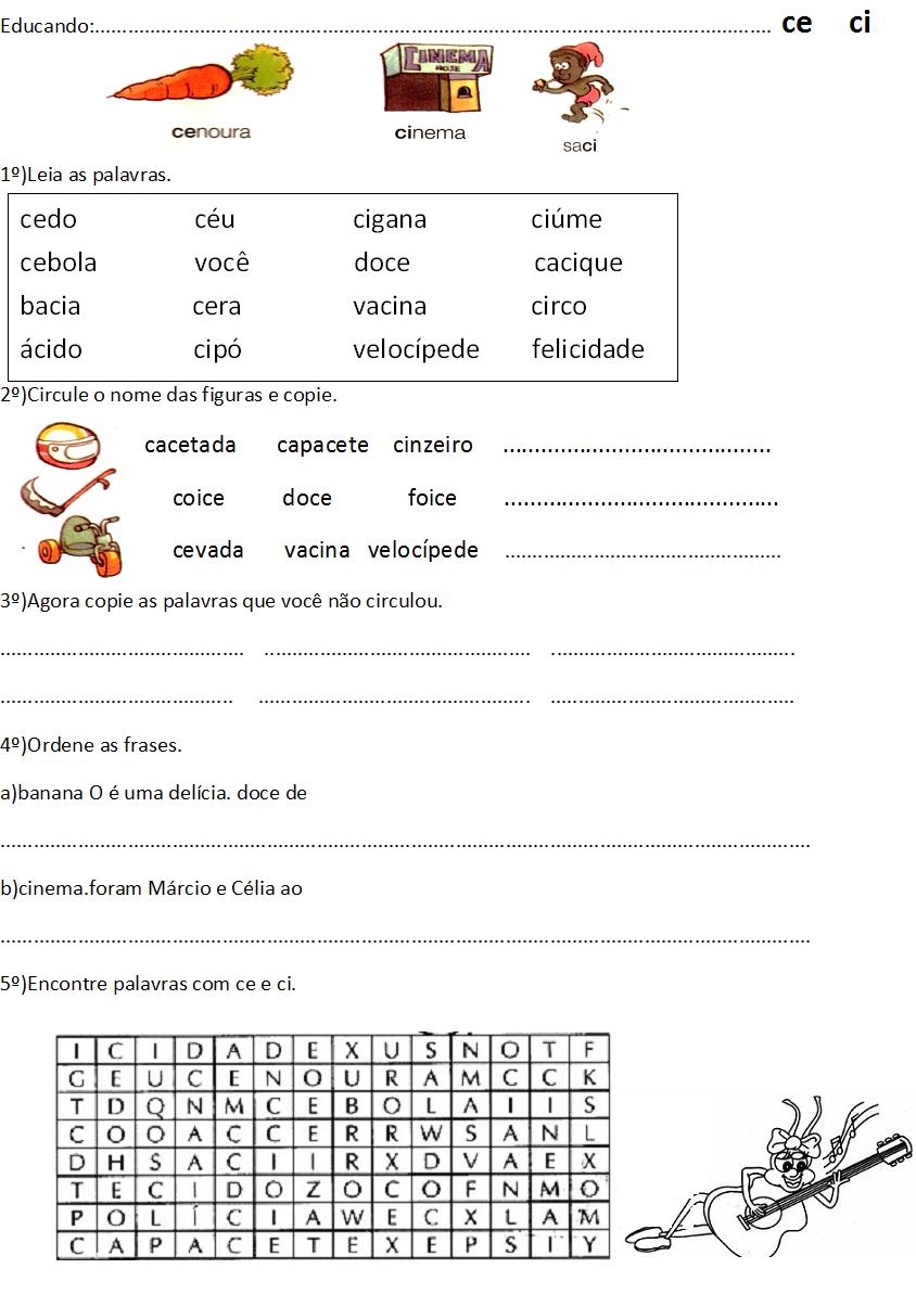 ORTOGRAFIA 2º ANO TIL GE GI CE CI Ç CH LH NH GUA GUO GUÃO GUE GUI QUA ...
