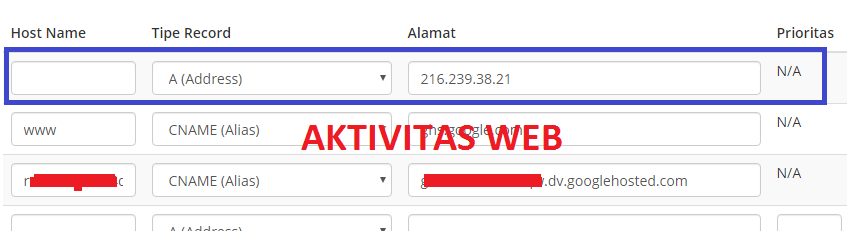 Cara Custom Domain TLD di Blogger | AKTIVITAS WEB