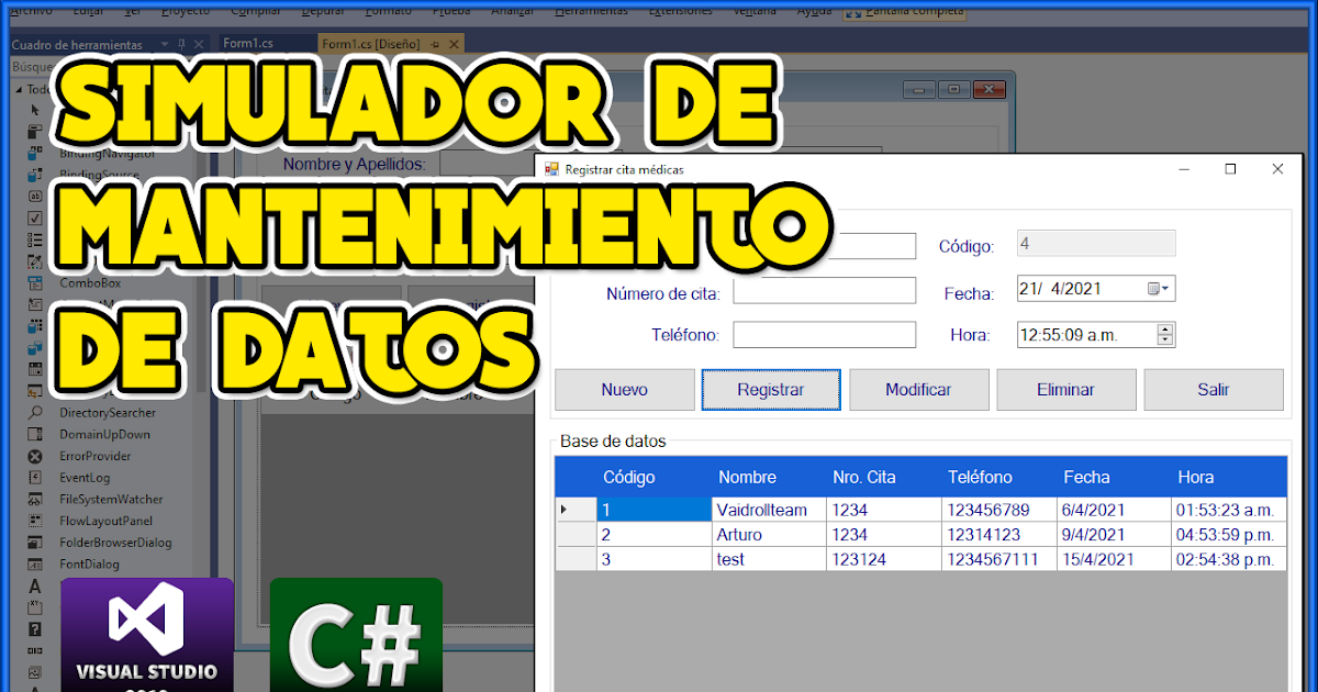 VaidrollTeam: MANTENIMIENTO DE DATOS CON DATAGRIDVIEW EN C# VISUAL ...