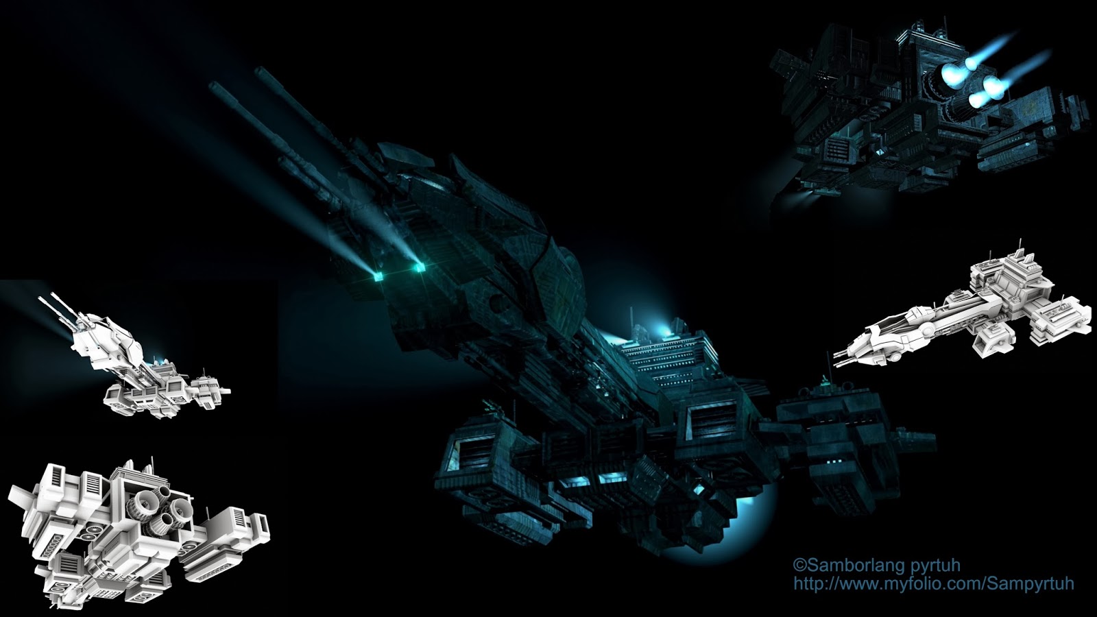 3D Art Work: Space Ship design2