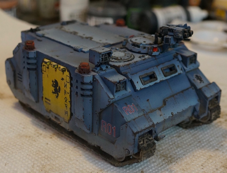 40k Hobby Blog: Space Wolf Rhino WIP 2