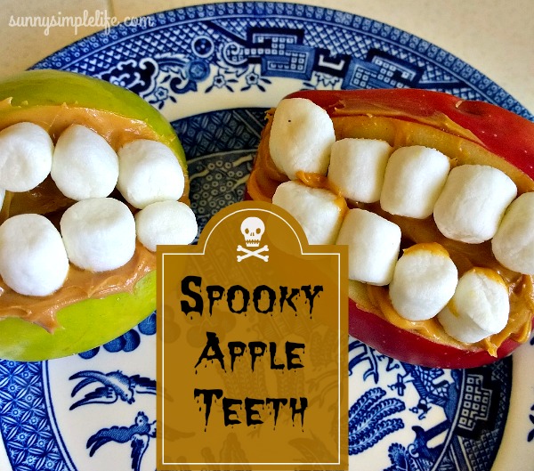 Sunny Simple Life: Spooky Apple Teeth Kid Craft