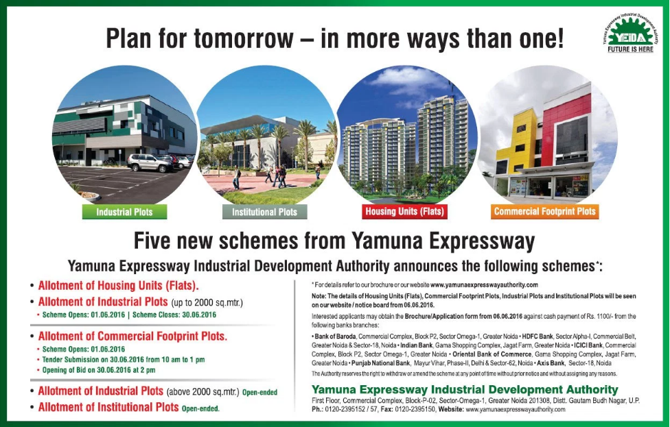 YEIDA Flat Scheme 2016 Registration Starts From 6 June ~ Latest News ...