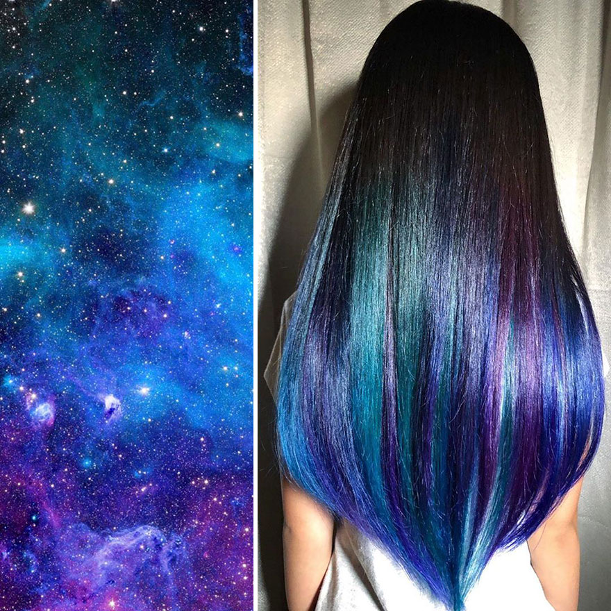 Hairstylist Is Inspired By Nature To Create Colored Hair
