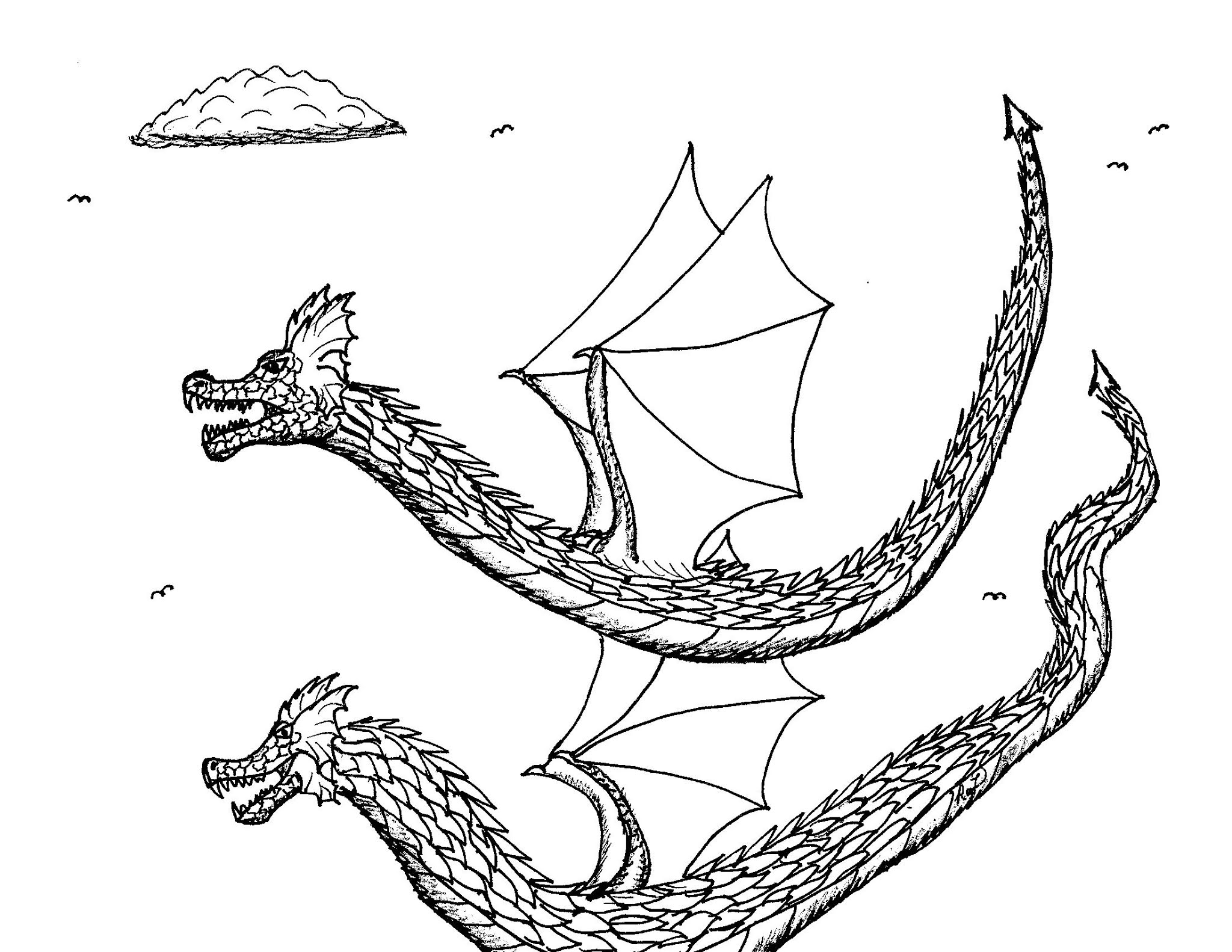 Robin's Great Coloring Pages: Pterosaurs & Dragons - bu Pterosaur ...