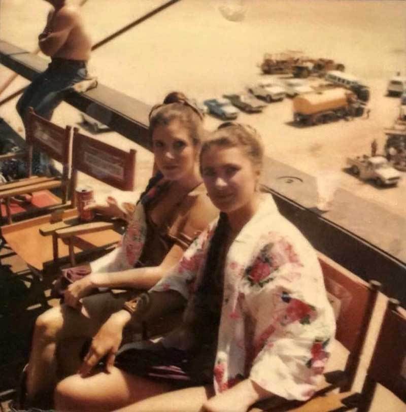 Rare Photographs of Carrie Fisher Hanging Out With Her Stunt Double ...