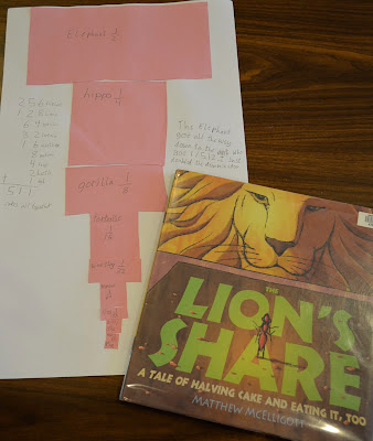 love2learn2day: The Lion's Share - fractions and doubling