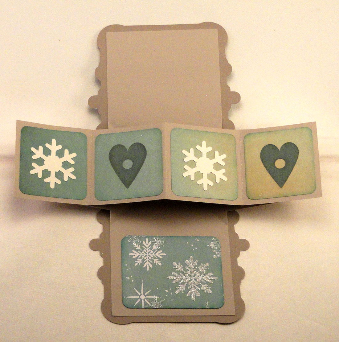 Needles 'n' Knowledge: Winter Twist Pop Up Cards