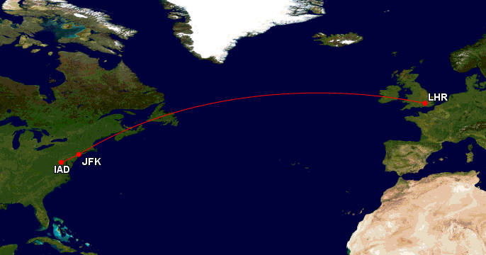 London to Washington DC for 990 GBP - Premium Cabin Deals