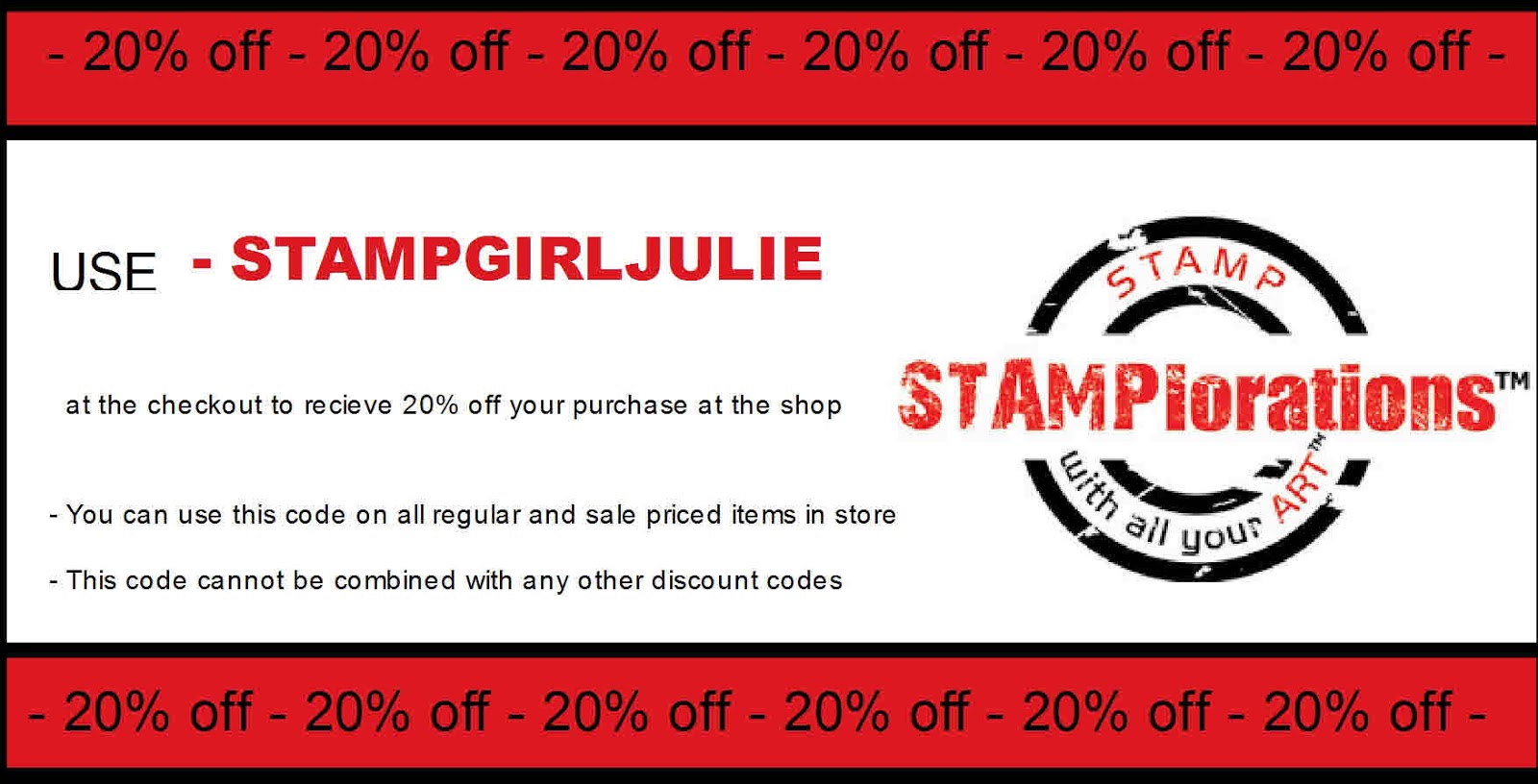 Crafted by Jules: STAMPlorations reminder