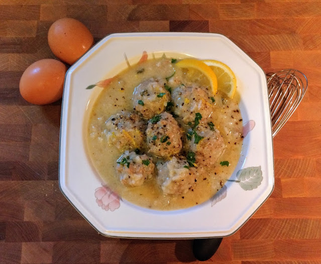 SWEET ALMOND TREE: GIOUVARLAKIA OR... GREEK MEATBALL DUMPLING SOUP