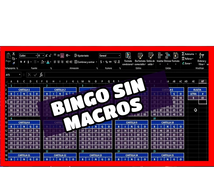 ¿Cómo hacer el juego BINGO y CARTONES en Excel sin macros? - Aprende y ...