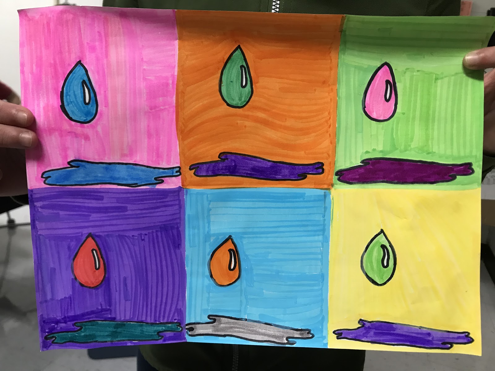 Elements of the Art Room: 5th grade Andy Warhol inspired Pop Art