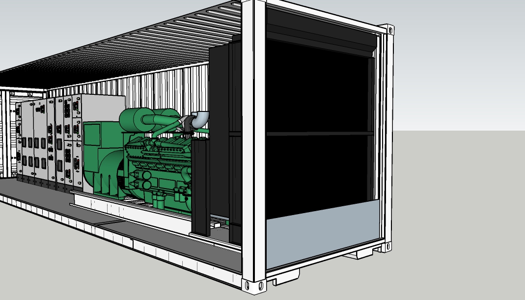 Kontainer Genset 40 ft equip ~ Container Modifikasi