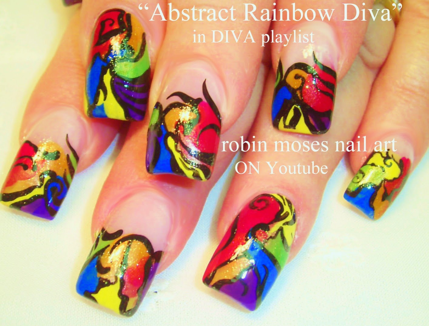 Nail Art by Robin Moses: "picasso nails" "nail art" "picasso nail art ...