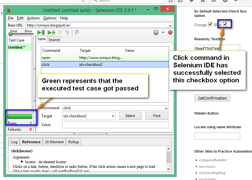 Selenium-By-Arun: Using click command in Selenium IDE for selecting a ... Selenium-By-Arun: Using click command in Selenium IDE for selecting a ...