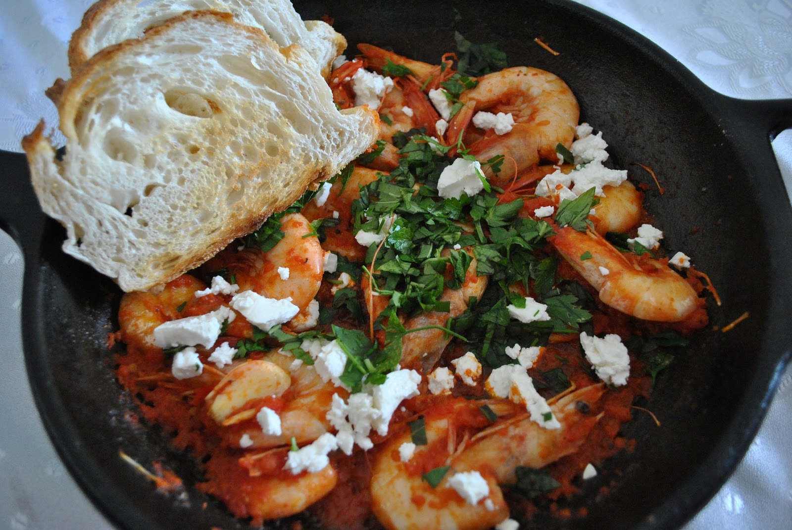 Food to Culture: Prawns Saganaki