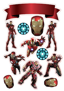 Iron Man Free Printable Cake Toppers. - Oh My Fiesta! for Geeks