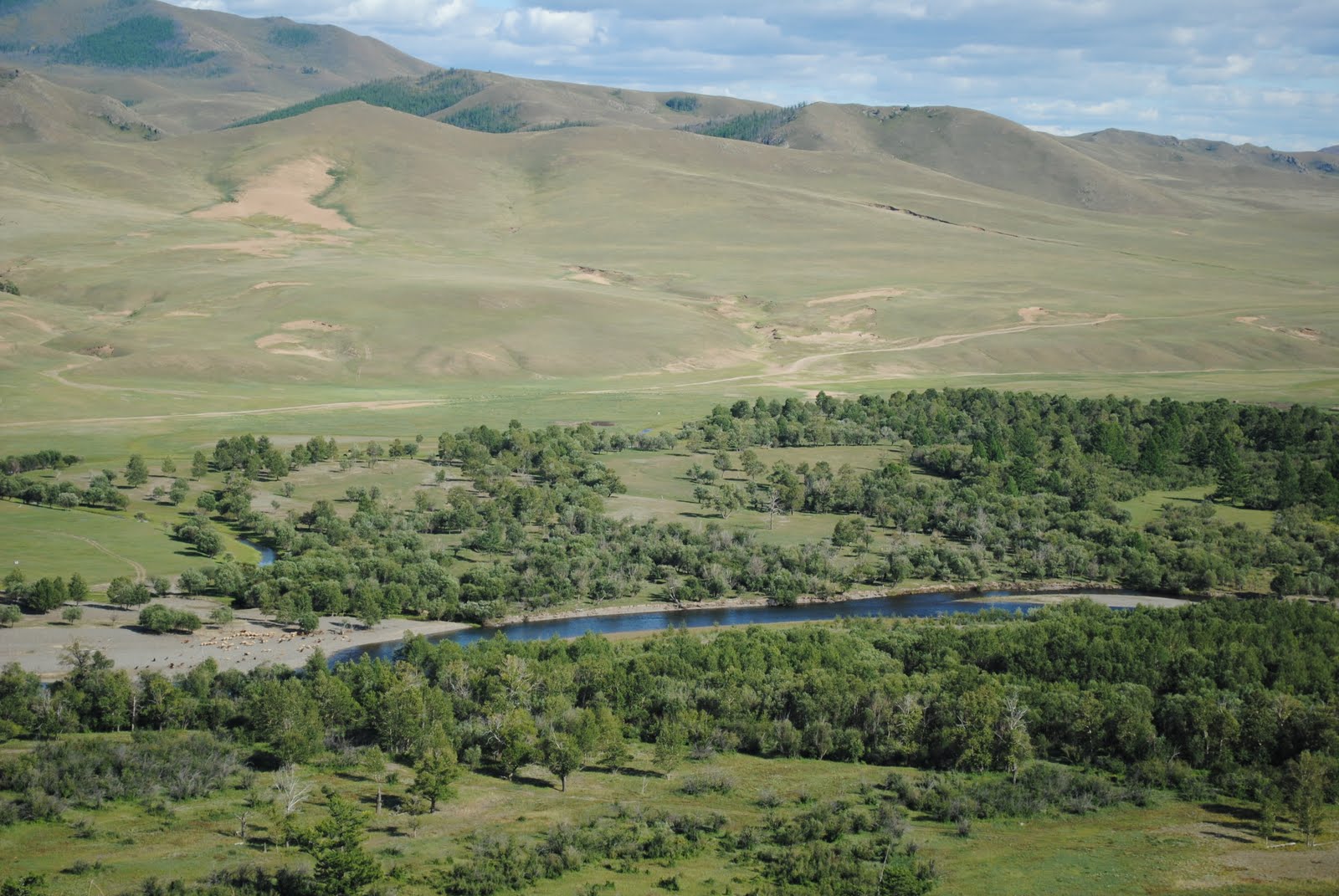 and then I put an egg on it.: The Tuul River