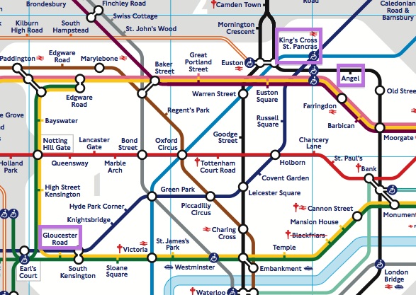 Gloucester Road Underground Map