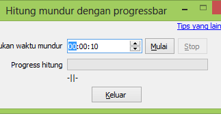 Delphi : Membuat Countdown Timer Beserta Progressbar