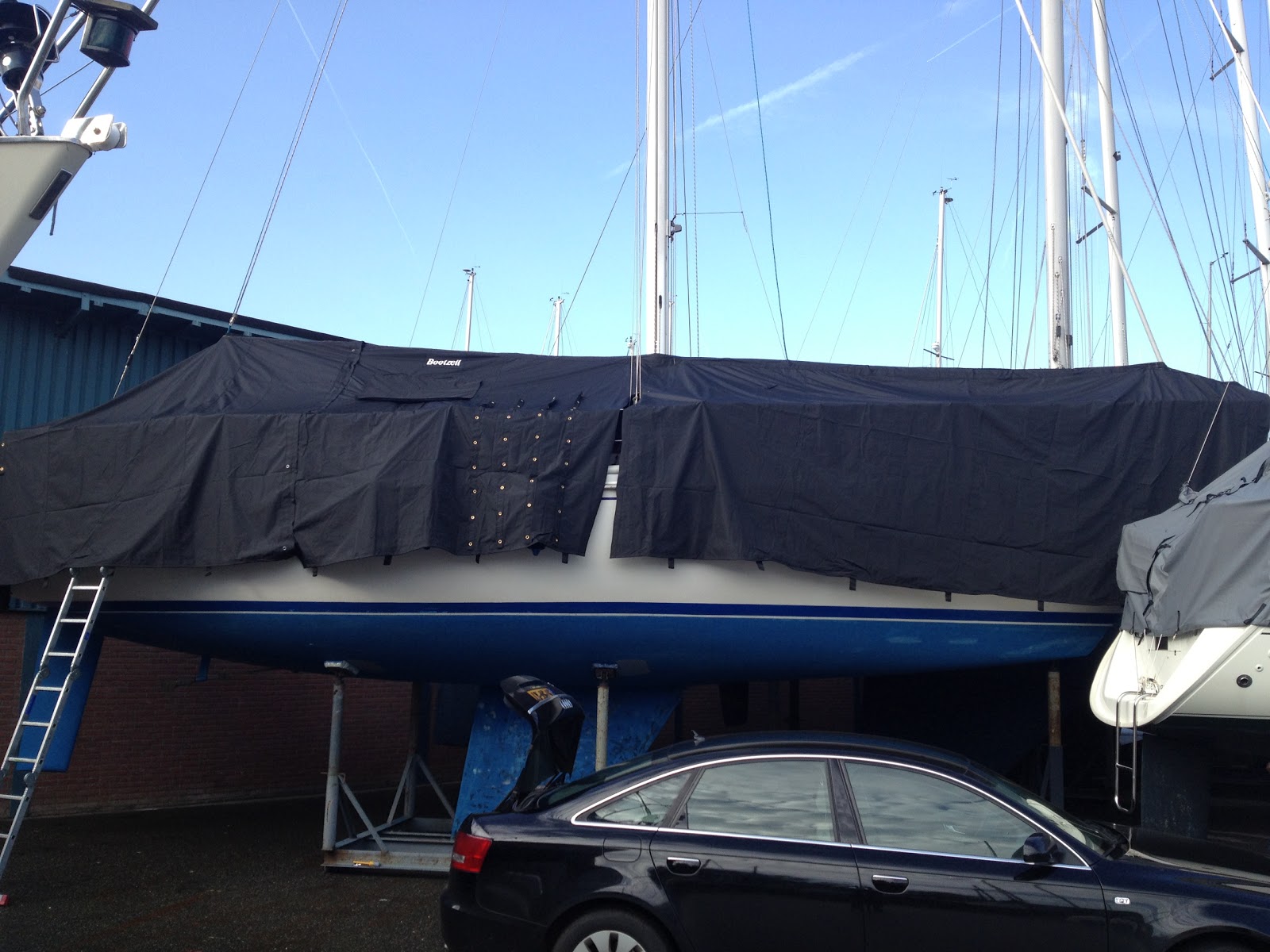 Winterdekzeilen: Afdekzeil Zeilboot