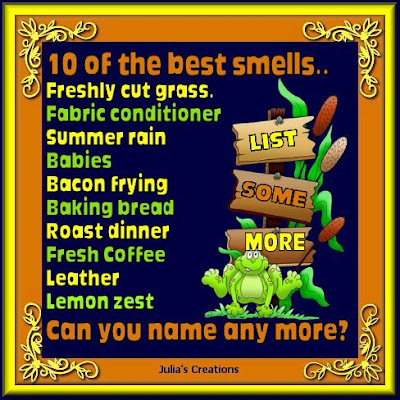 Julia's Creations: 10 of the best smells