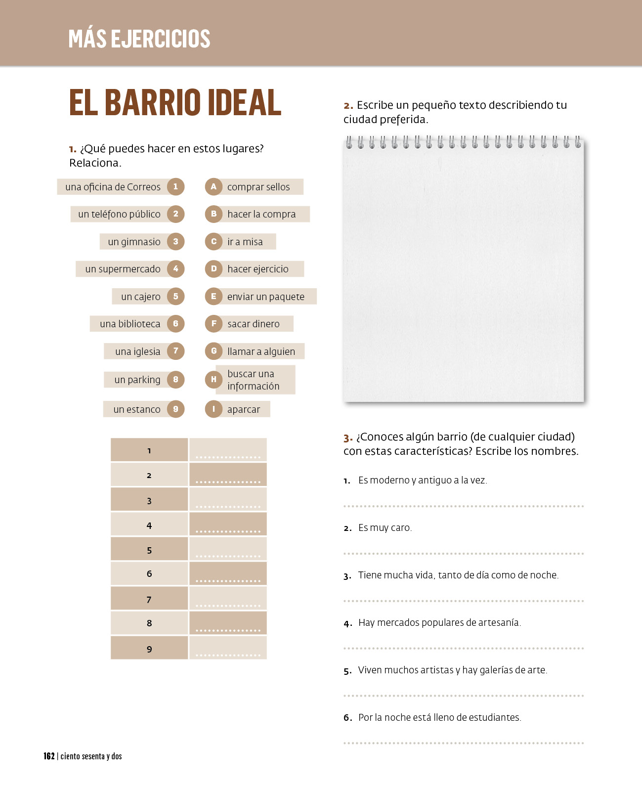 Clase de español UE2: Mi barrio