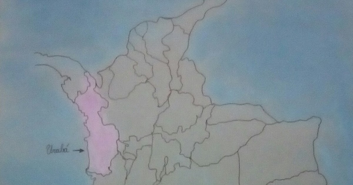Mapa de la localización de Urabá