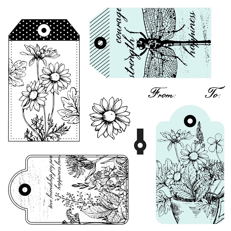 Show and Tell with Michelle: Garden Tags ~ June Stamp of the Month Bog Hop