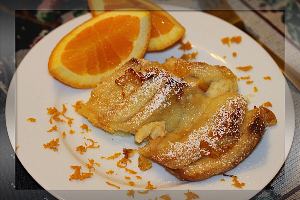 Simply Lecker: Orange Marmalade bread and butter Pudding / Brotpudding