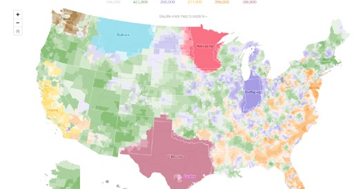 Maps Mania: The Democratic Map of America