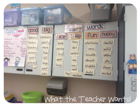 What the Teacher Wants!: Fancy Words and I'm No Cara Carroll